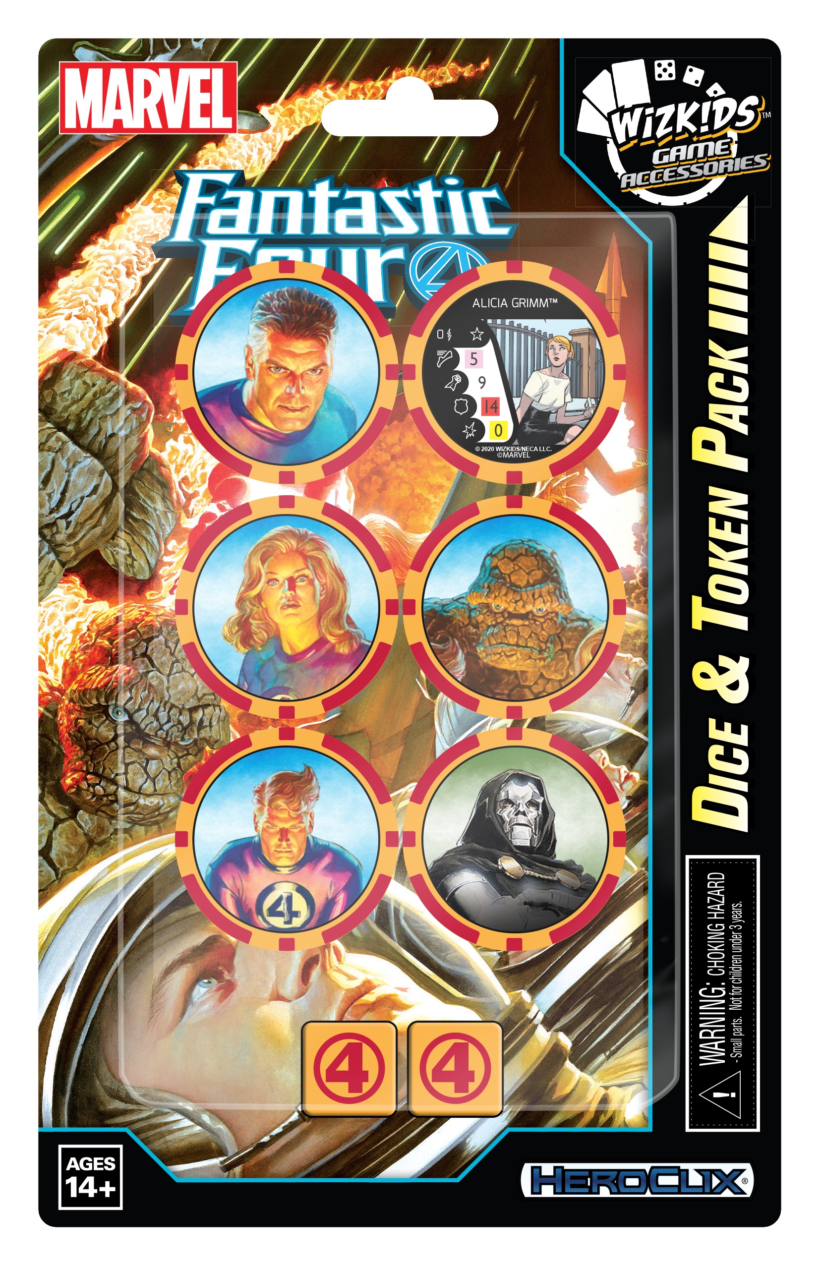 Marvel Heroclix: Fantastic Four Dice And Token Pack